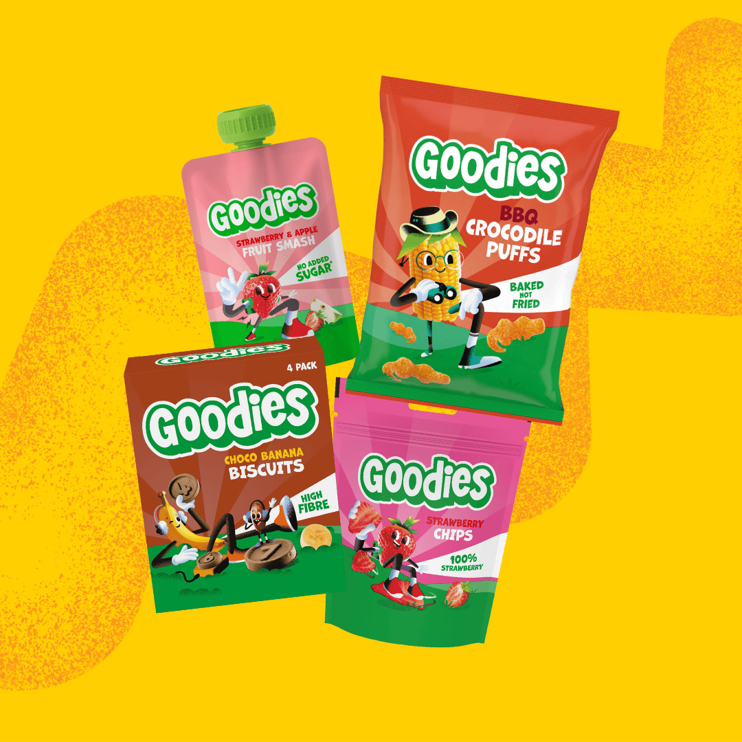 Goodies: snacks saludables y deliciosos que los niños merecen.